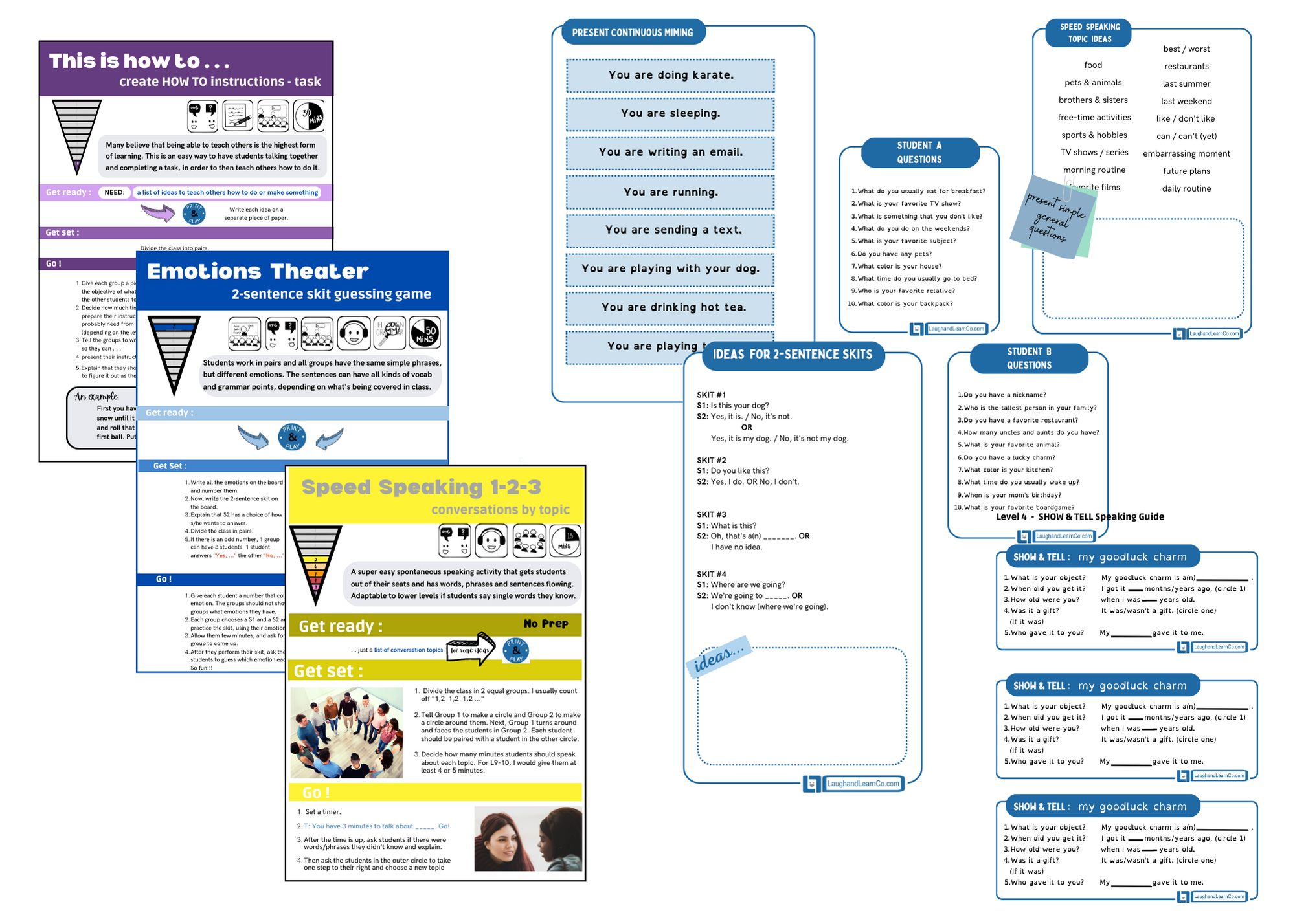 Laugh & Learn Activity Sheets & Materials – Laugh & Learn Co - It's ...